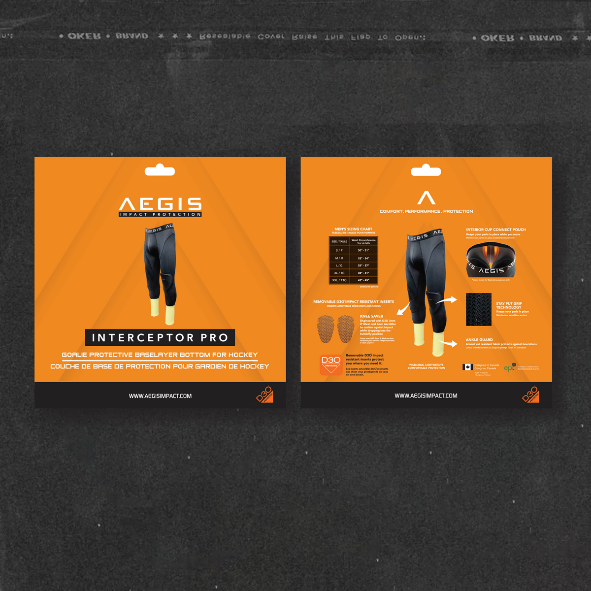 Aegis Goalie Base Layer Bottoms | D3O® Protection | Aegis Impact ...