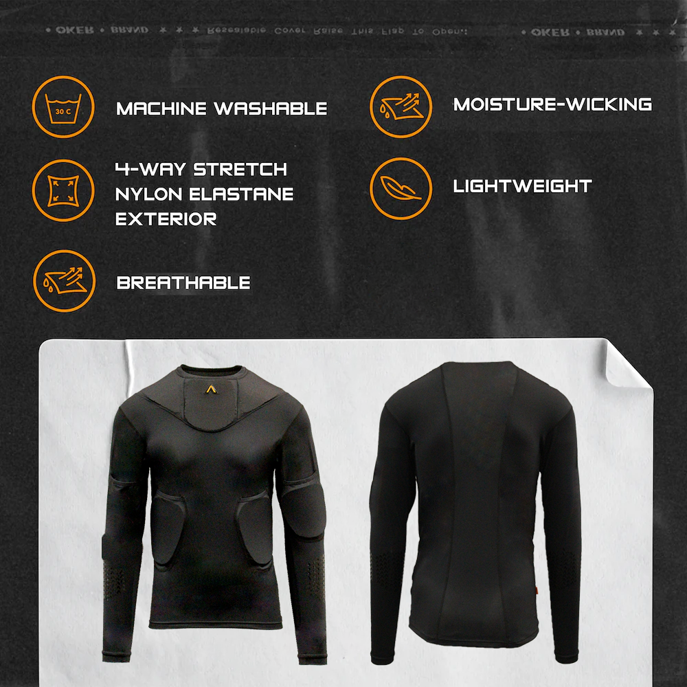 AEGIS GOALIE BASE LAYER TOP | D3O® Impact Protection Hockey Base Layer - Aegisimpact
