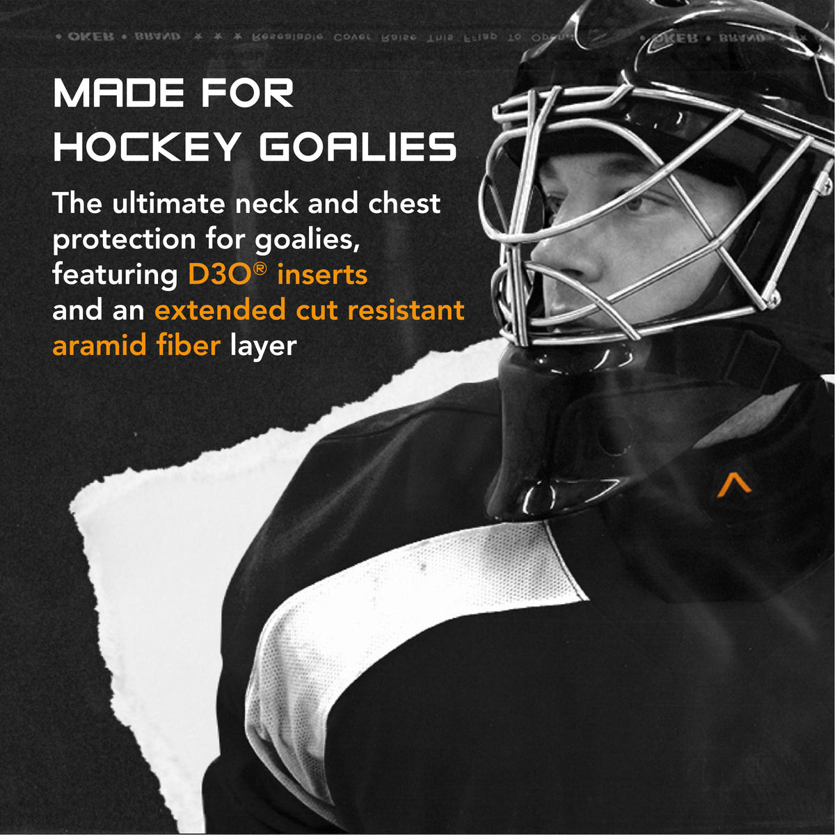 Aegis Interceptor G | D3O® Goalie Neck Guard | Aegis Impact - Aegisimpact